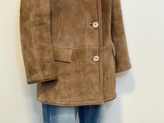Vintage 70s Real Shearling Coat, 1970s Julian Vard Ta… - Gem