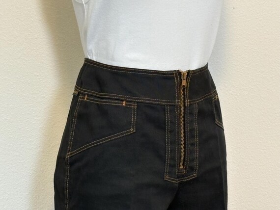 Vintage 70s Wrangler Exposed Zipper Jeans, 1970s Bla… - Gem