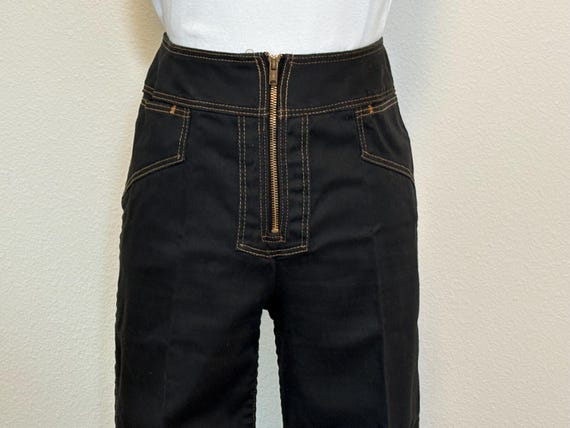 Vintage 70s Wrangler Exposed Zipper Jeans, 1970s Bla… - Gem