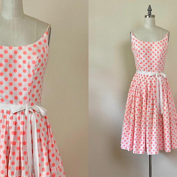 Coral Sundress - Etsy