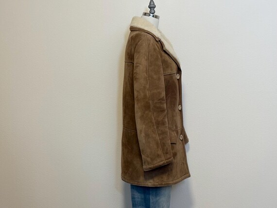 Vintage 70s Real Shearling Coat, 1970s Julian Vard Ta… - Gem