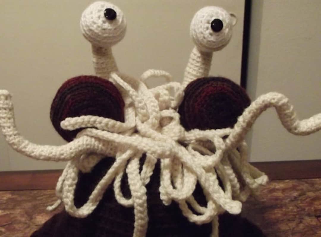 Flying Spaghetti Monster Hat With Ear Flaps - Crochet Pattern - Etsy