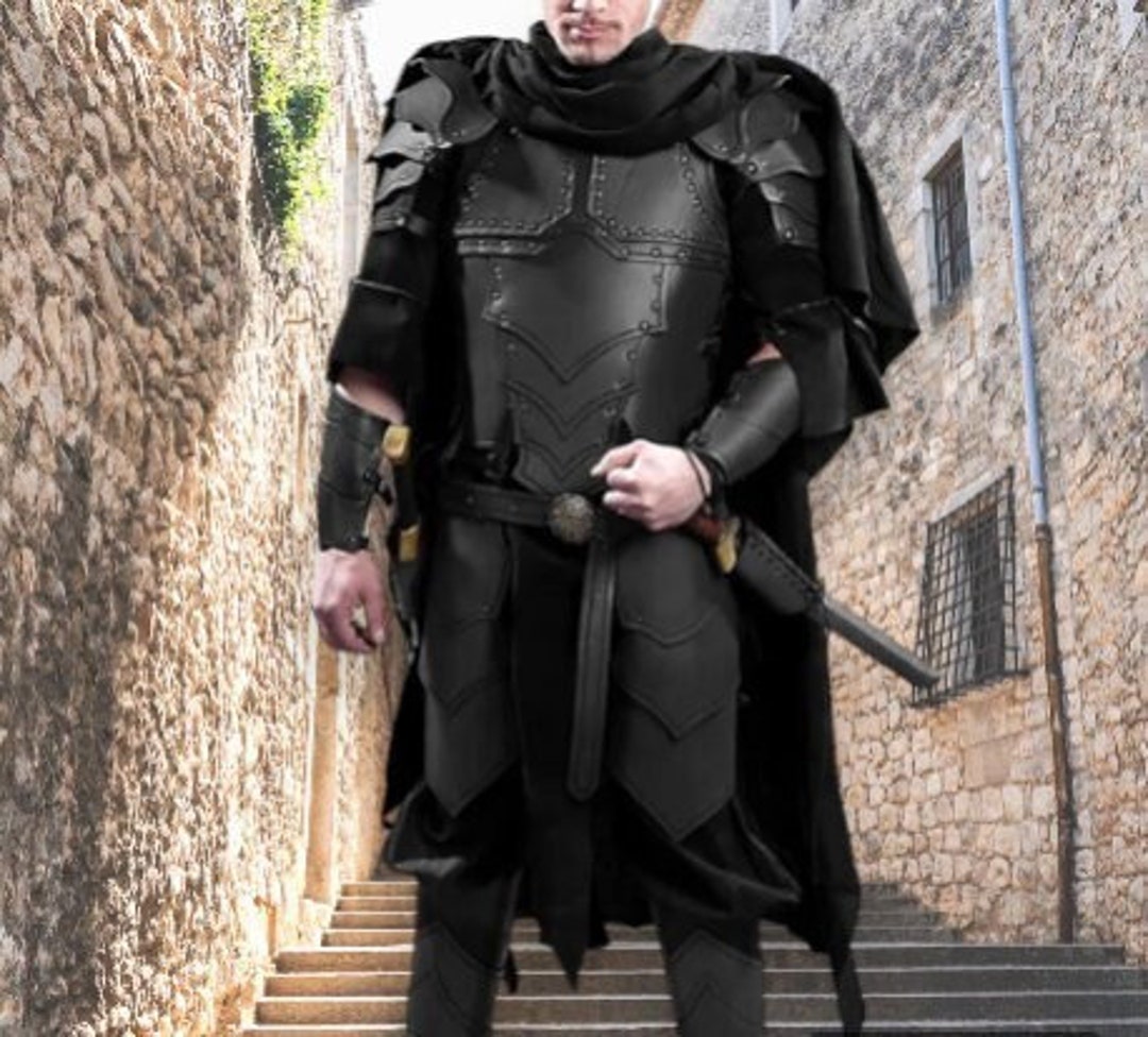 Steampunk Leather Vest and Armor Set for Men's Mediaval - Etsy