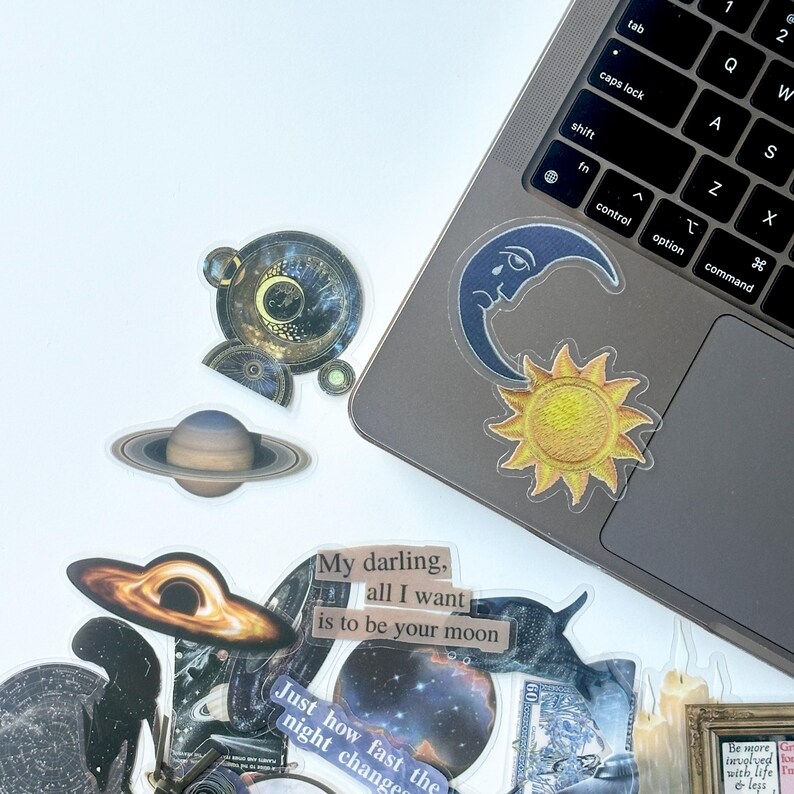Moon Star Galaxy Planet Celstial Sticker Pack Cute Aesthetic I Laptop ...