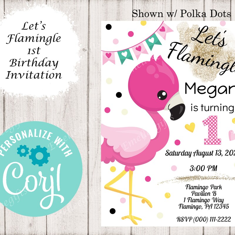 Flamingo Invites - Etsy