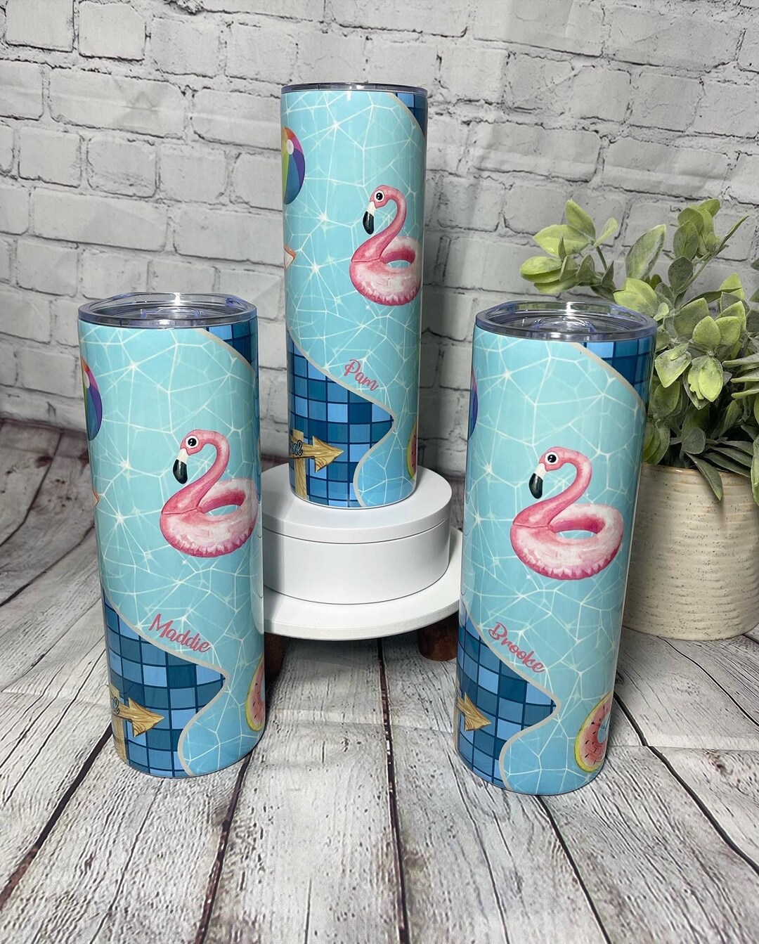 Pool Tumbler ~ 20oz Skinny Pool Tumbler ~ Poolside Tumbler ~ Pool Life ...