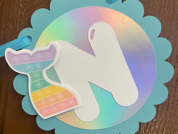 Pastel Pop It Name Banner Fidget Banner Pop It Birthday | Etsy