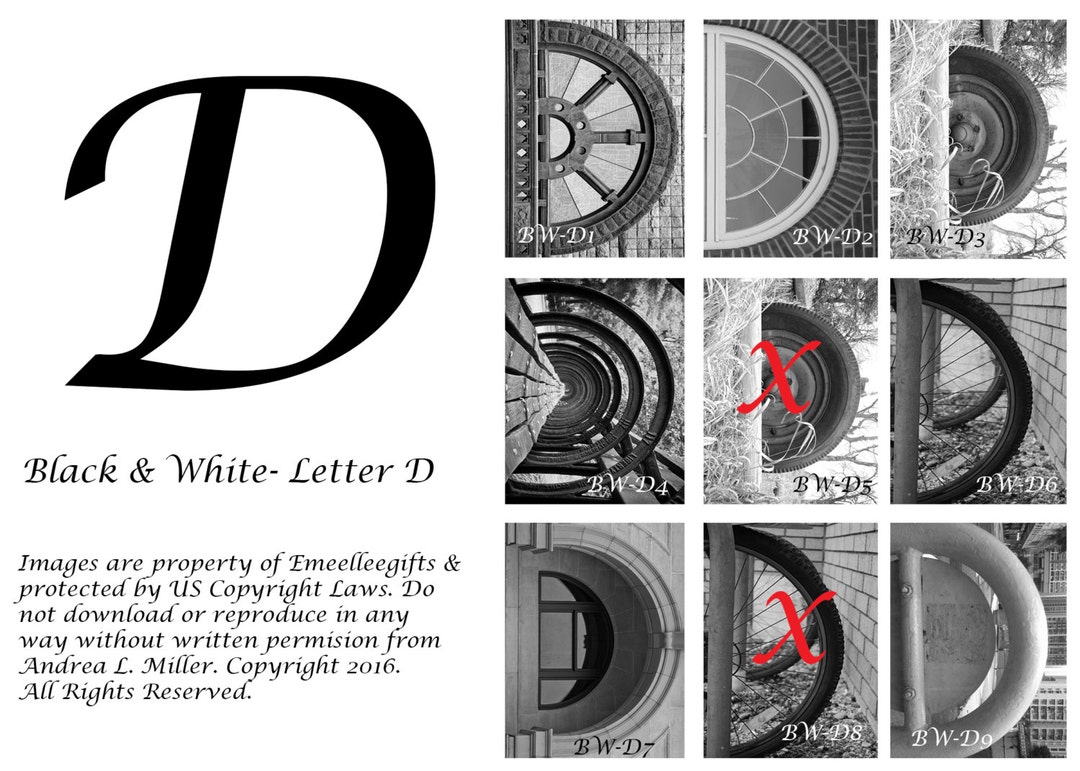 Alphabet Letter {D} Art Photography~ 4x6 Digital Print ~ 7 Letter ...