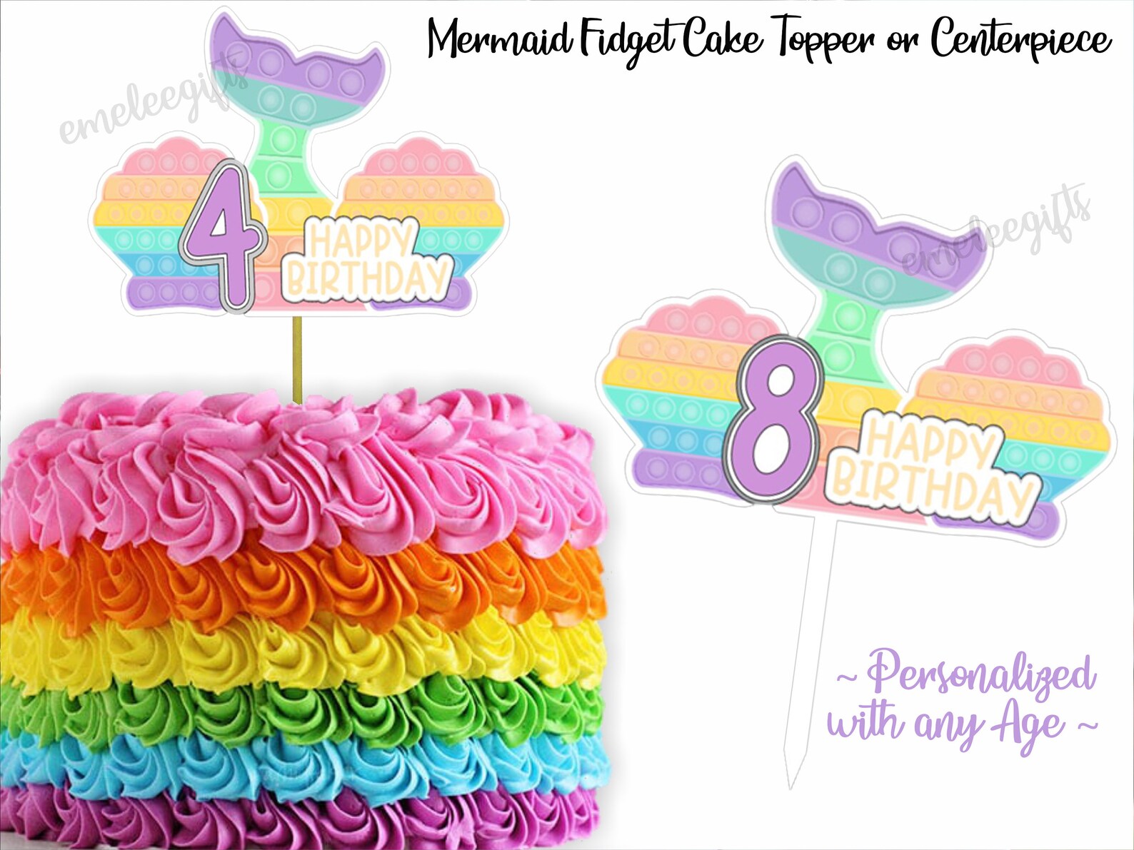 Fidget Cupcake Toppers Fidget Cupcake Toppers Fidget | Etsy