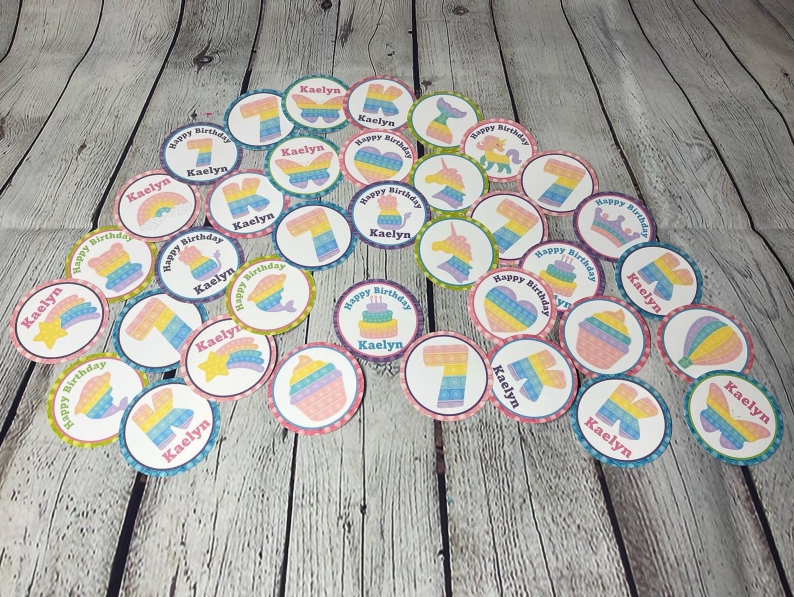 Fidget Cupcake Toppers Fidget Cupcake Toppers Fidget - Etsy