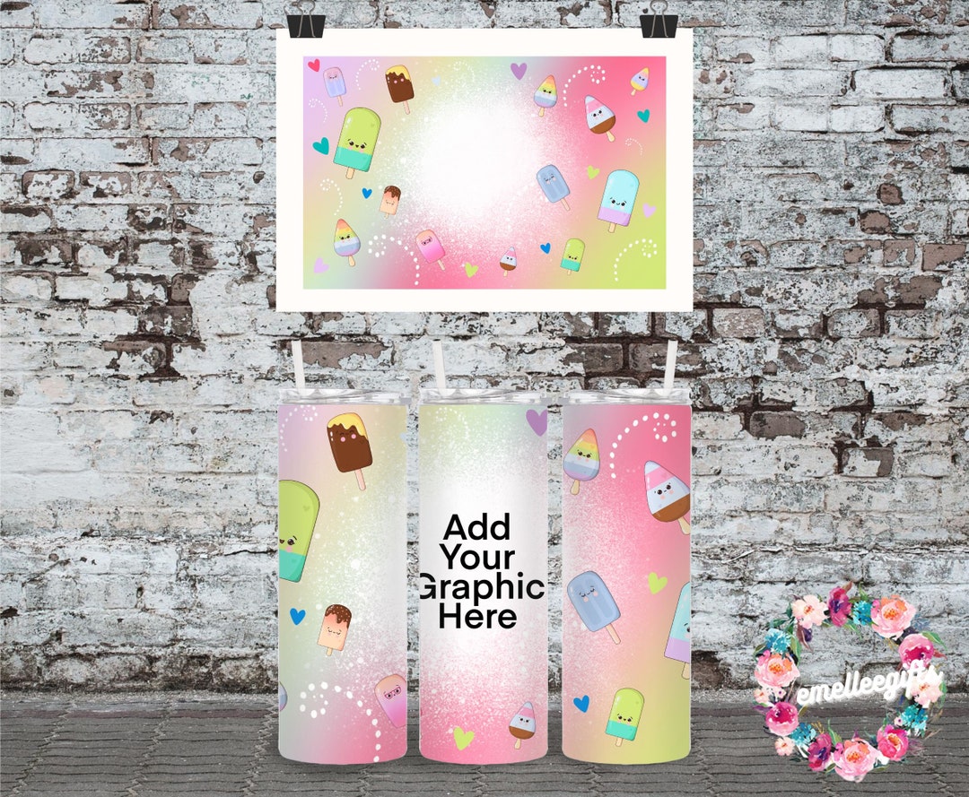 Popsicle Tumbler Wrap ~ 15oz Straight ~ JPEG & PNG Versions Included ...