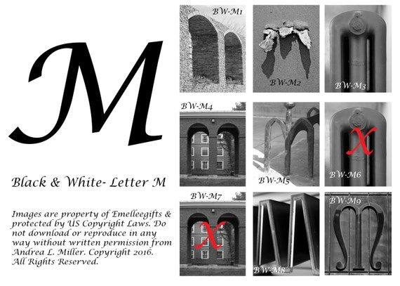 Alphabet Letter M Art Photography 4x6 Digital Print | Etsy