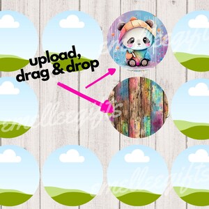 Cupcake Topper Template Canva Template Build Your Own Cupcake