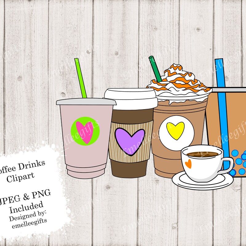 Starbucks Clipart - Etsy