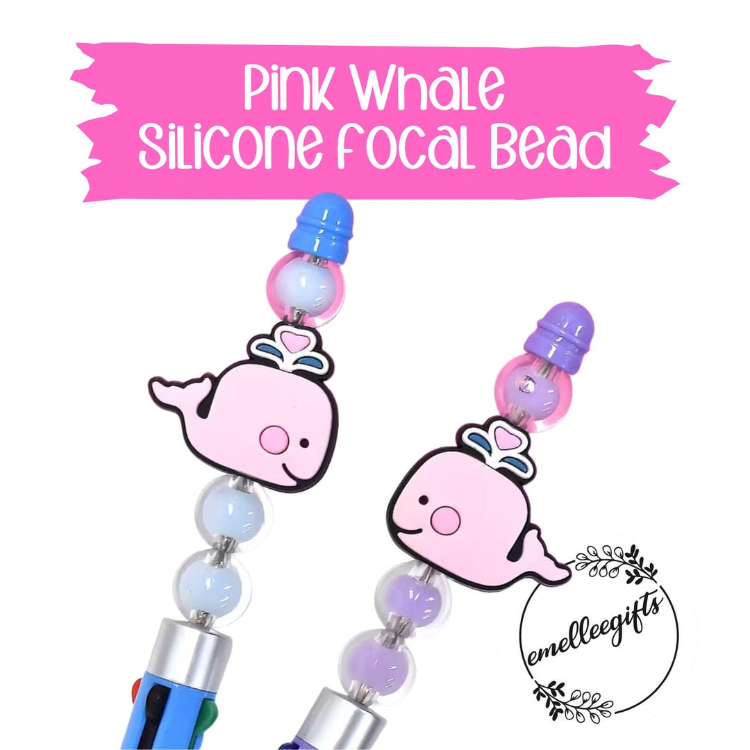 Whale Silicone Bead ~ Focal Animal Bead ~ Pen Beads - Etsy