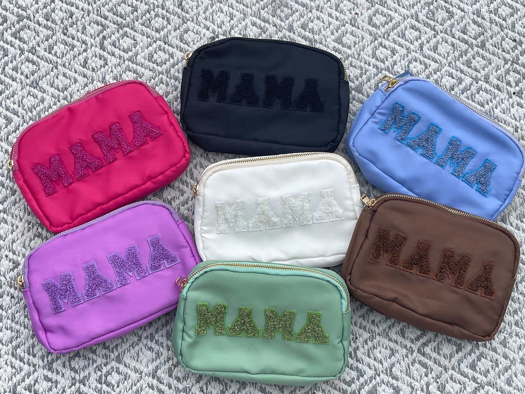 Mama Crossbody Bag ~ Mama Chenille Patch ~ Mama Belt Bag ~ Fanny Pack ...