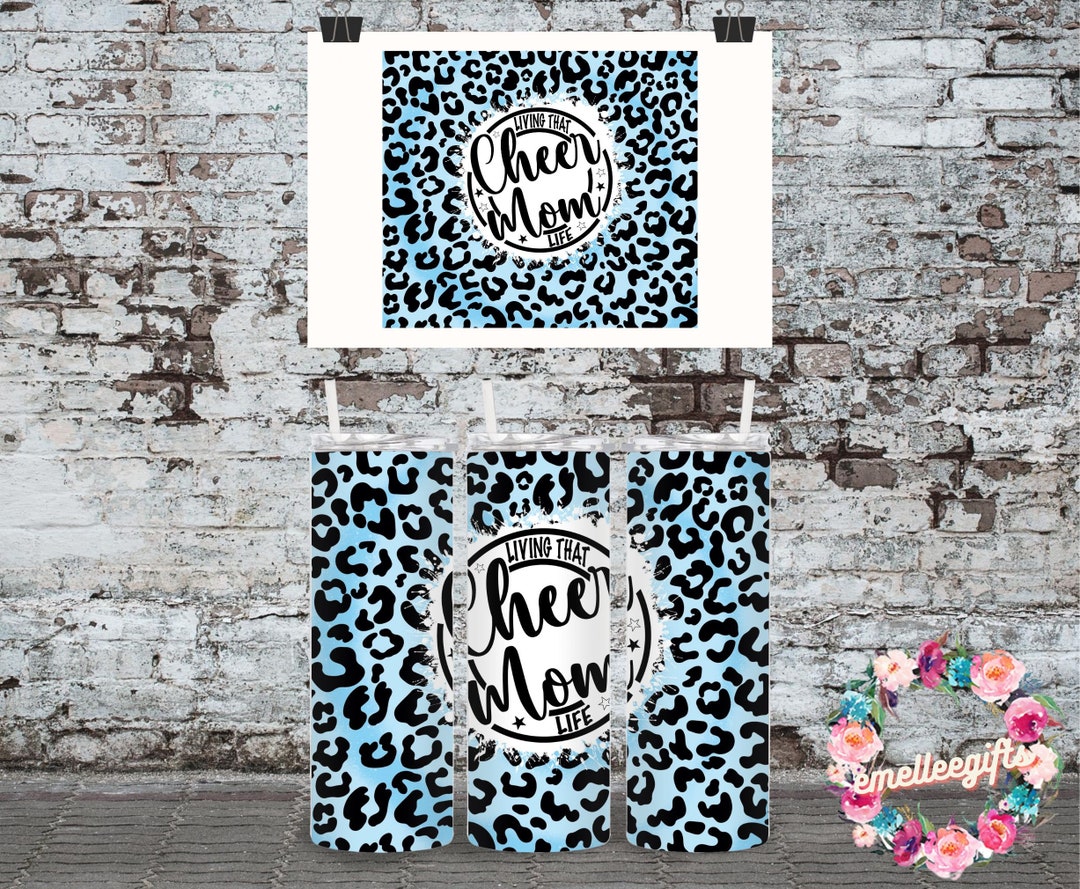 Cheer Mom Tumbler Wrap 20oz Skinny Straight JPEG & PNG Versions ...