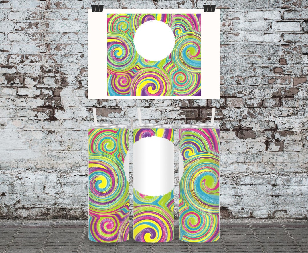 Swirls Tumbler Wraps ~ 20oz Skinny Straight ~ JPEG & PNG Versions ...