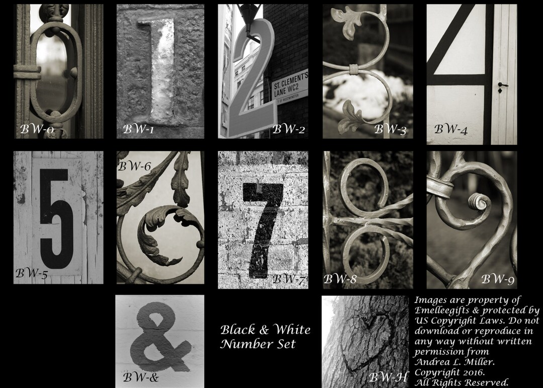 Alphabet Number or Heart Art Photography 4x6 Digital Print 13 Letter ...