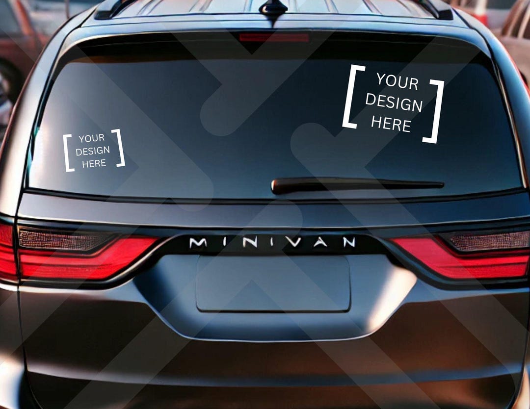 4 Van Mockup ~ Vehicle Windshield Mockup ~ Small Business Mockup ~ Mini ...