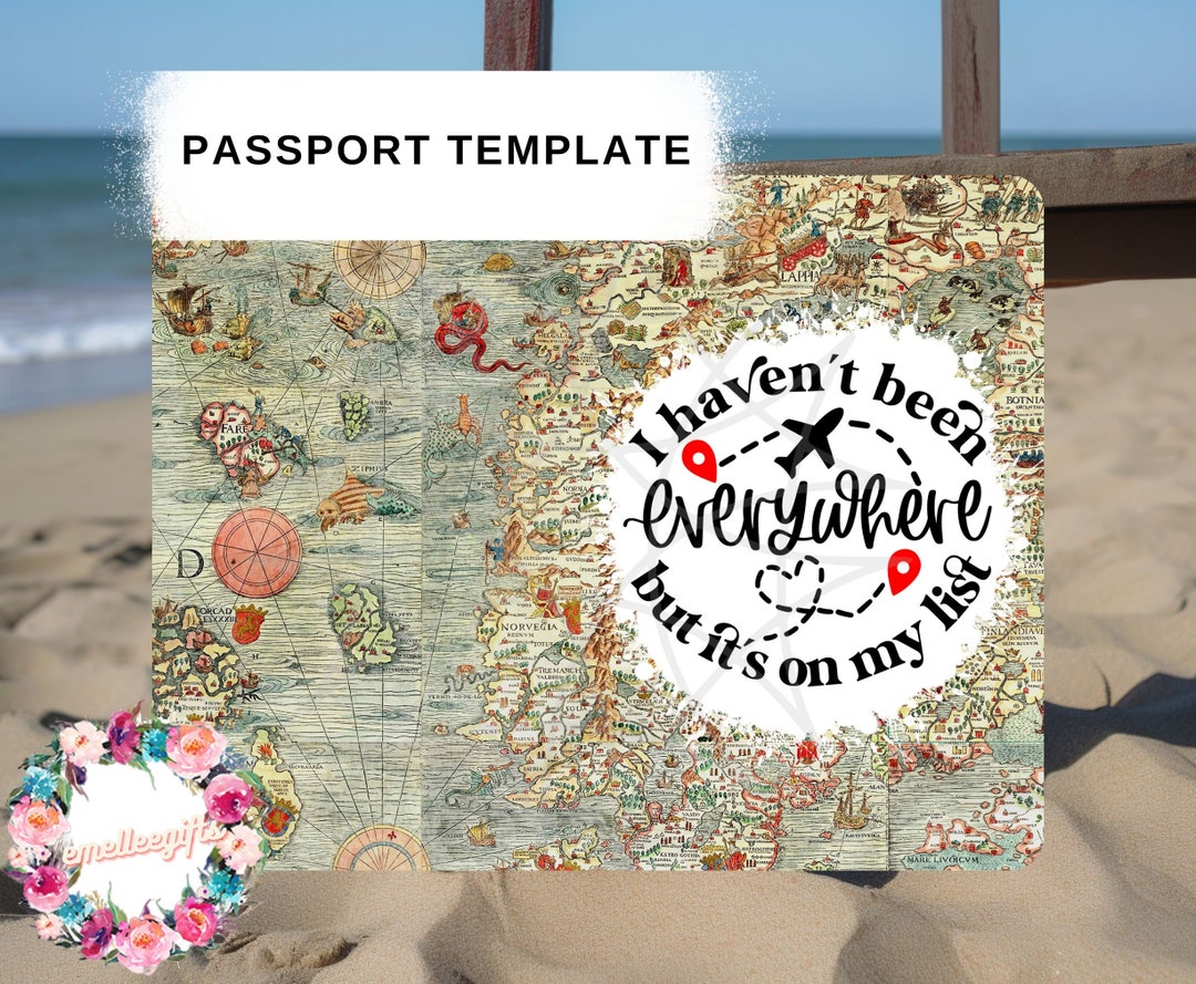 DIY Passport ~ Passport Cover Template ~ Digital Copy ~ Travel Book ...
