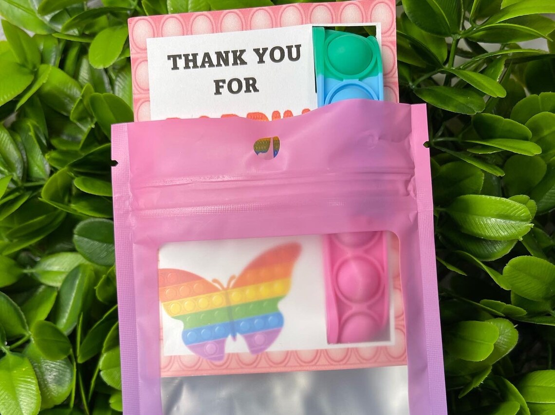 Fidget Bracelet Favor Bags ~ Pop It Bracelet Party Favor~ Fidget ...