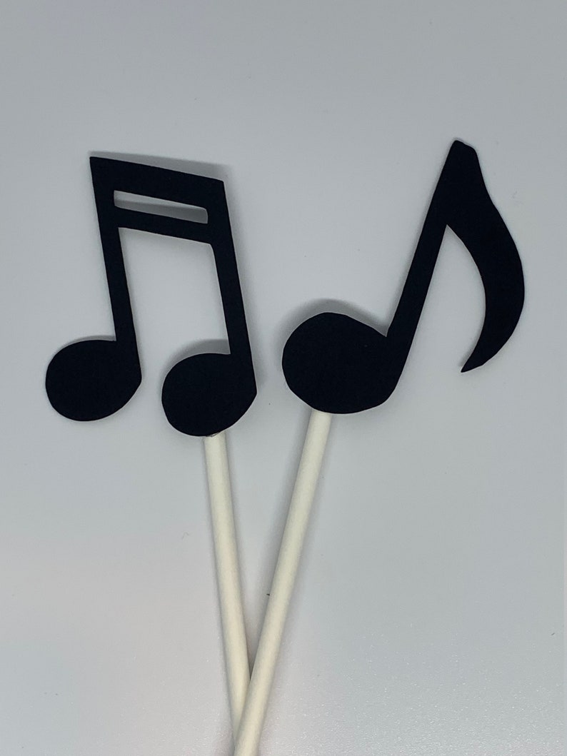 Music Note Cupcake Toppers Music Note Cupcakes Music - Etsy