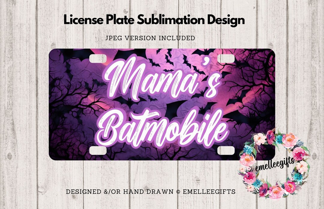 Mamas Mobile License Plate Design ~ Sublimation Digital Print ~ License ...