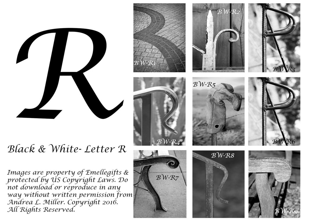 Alphabet Letter {R} Art Photography~ 4x6 Digital Print ~ 9 Letter ...