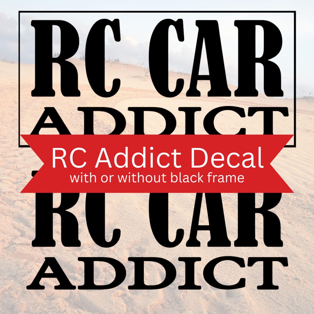 RC Addict Car Window Decal ~ Remote Control Car Window Decal ~ RC Car ...