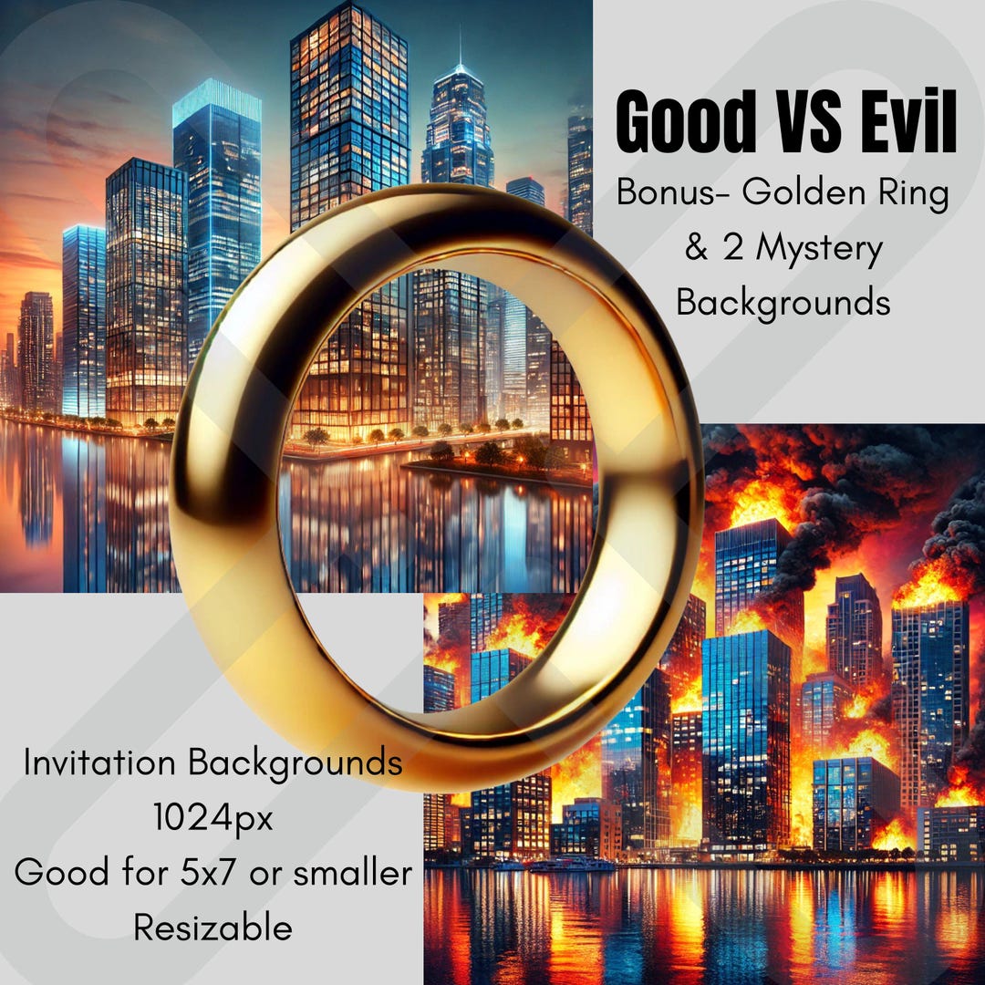 Good Vs Evil Graphics ~ DIY Invitation ~ Clipart for Boys Birthday ...