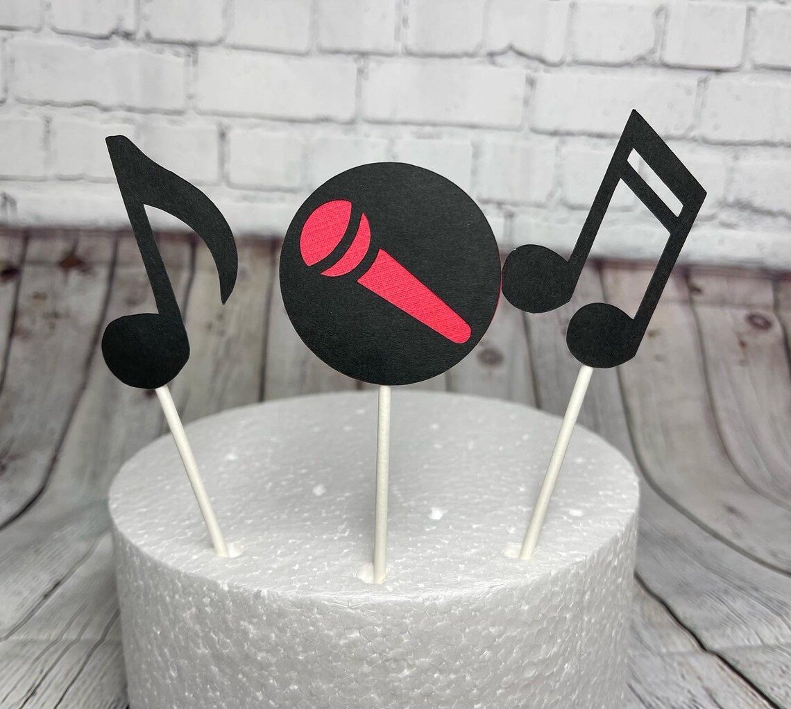 Music Note Cupcake Toppers Music Note Cupcakes Music - Etsy