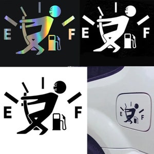 Gas Tank Car Decal ~ Running on Empty Car Decal ~ Gas Tank Decal ...