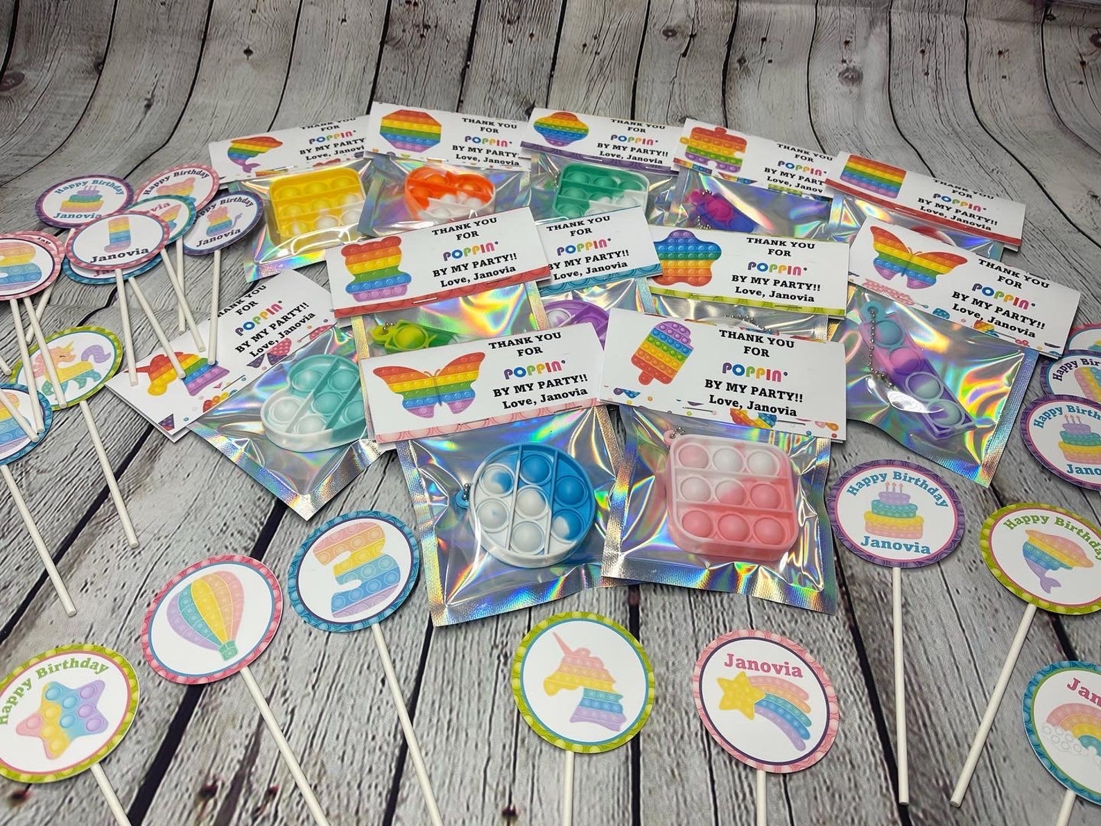 Fidget Cupcake Toppers Fidget Cupcake Toppers Fidget - Etsy