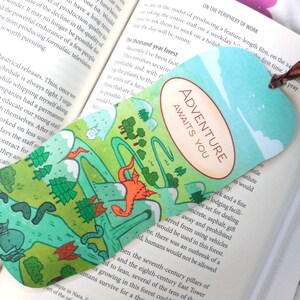Adventure Awaits Laminated Art Bookmark - Etsy