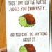 Funny Turtle Card, Cute Card, Birthday Card, Silly Card, Greeting Card ...