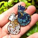 Sun & Moon Cat Enamel Pin Moon Cat, Sun Cat, Lapel Pin, Brooch Pin 1.5 Inch, Celestial, Cat ...