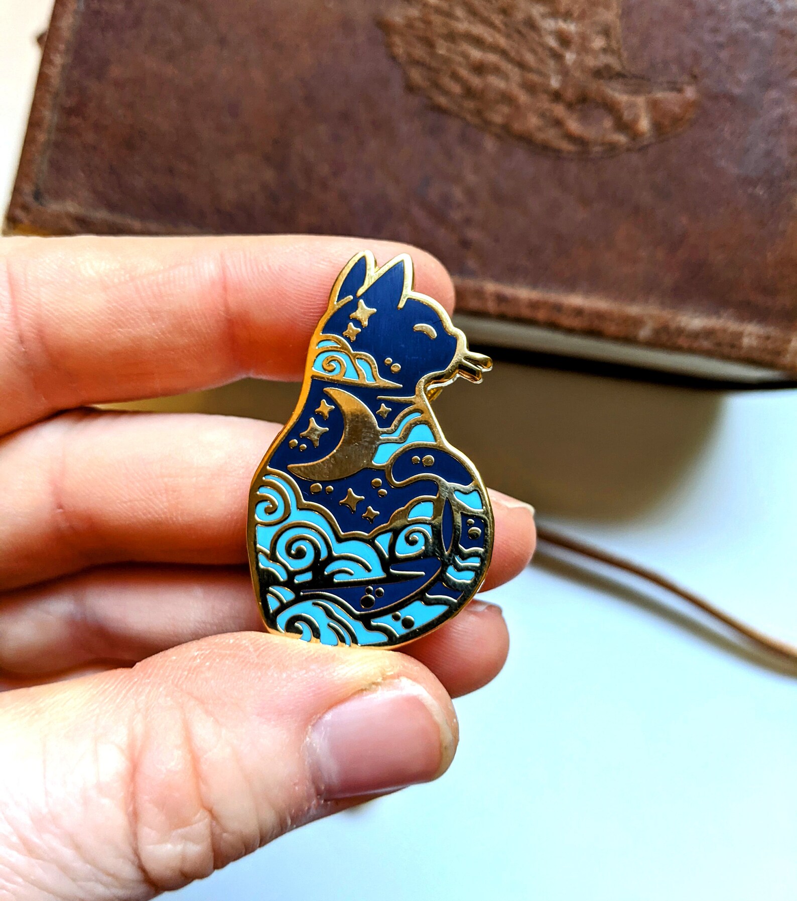 Sun & Moon Cat Enamel Pin Moon Cat Sun Cat Lapel Pin - Etsy