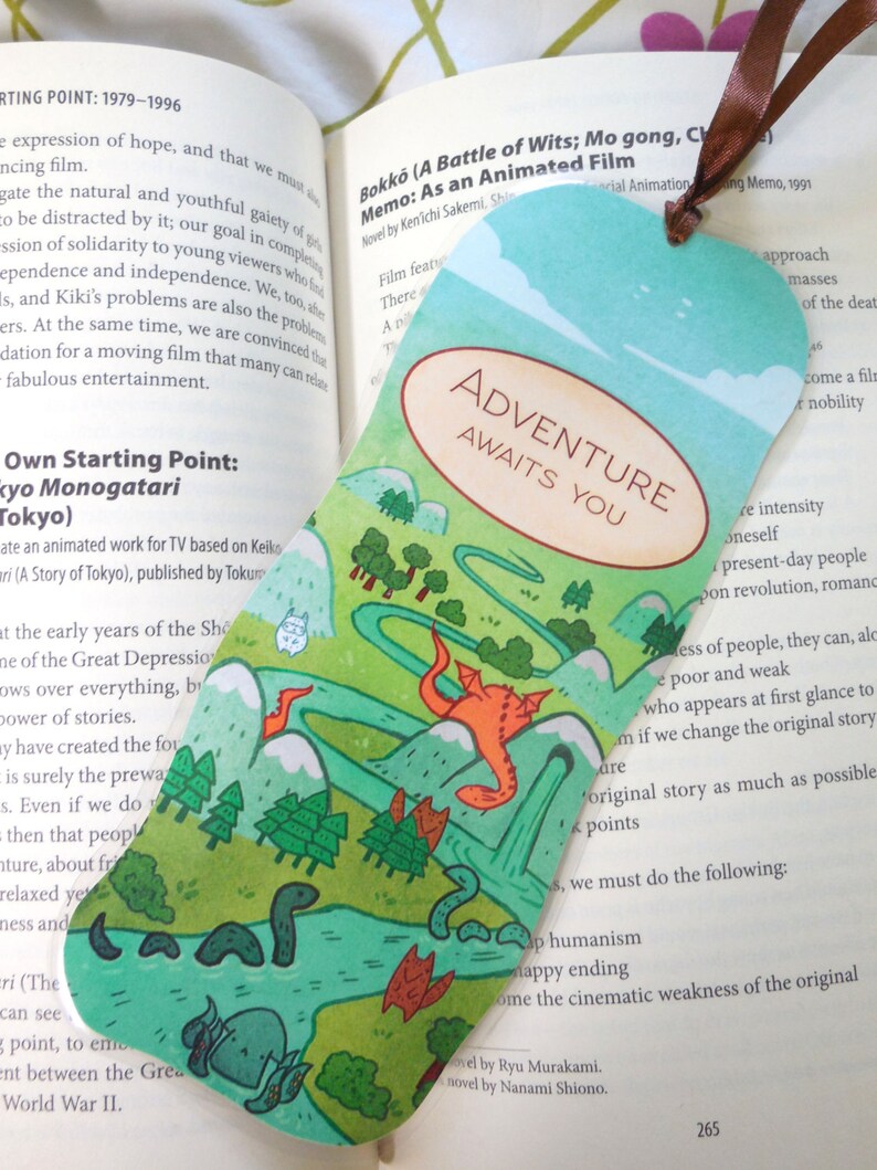 Adventure Awaits Laminated Art Bookmark - Etsy