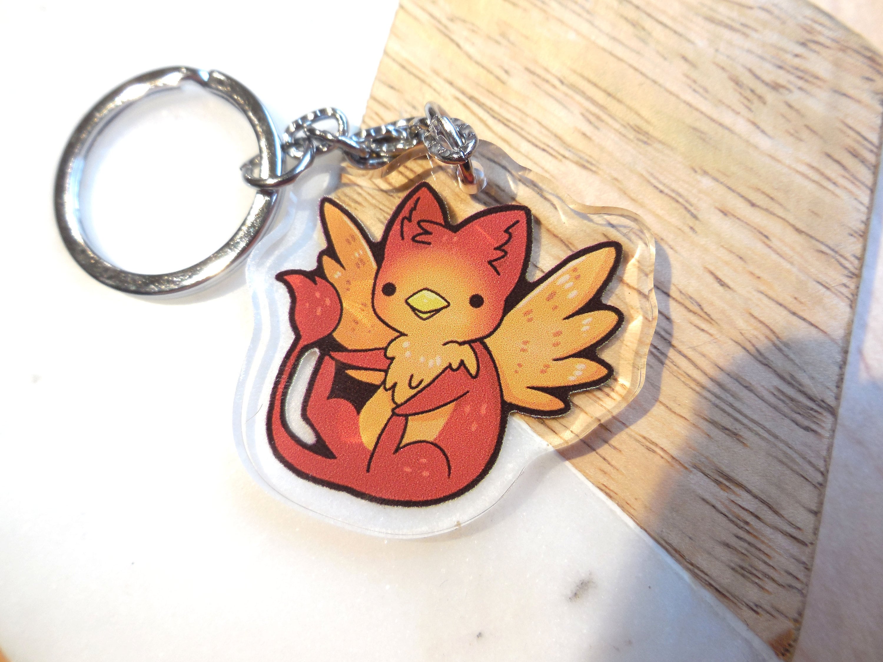 Mythical Gryphon Keychain Charm 1.5 Inch | Etsy