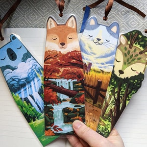 Spirit Bear Bookmark, Illustrated Bookmark, Unique Bookmarks, Nature ...