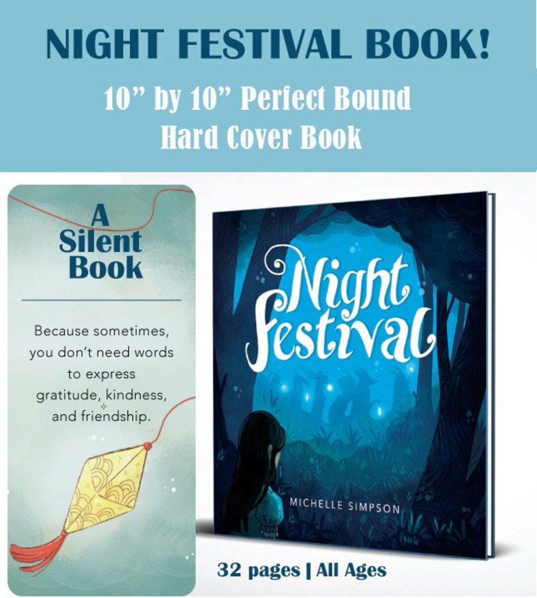 Night Festival: Wordless Story Book, Hardcover, Perfect Bound, Fantasy ...