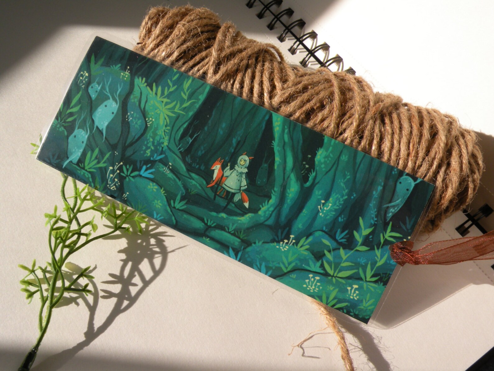 Magical Forest Bookmark Large Bookmark Unique Bookmarks - Etsy