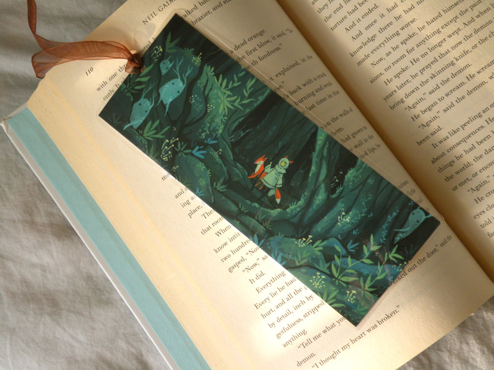 Magical Forest Bookmark Large Bookmark Unique Bookmarks - Etsy