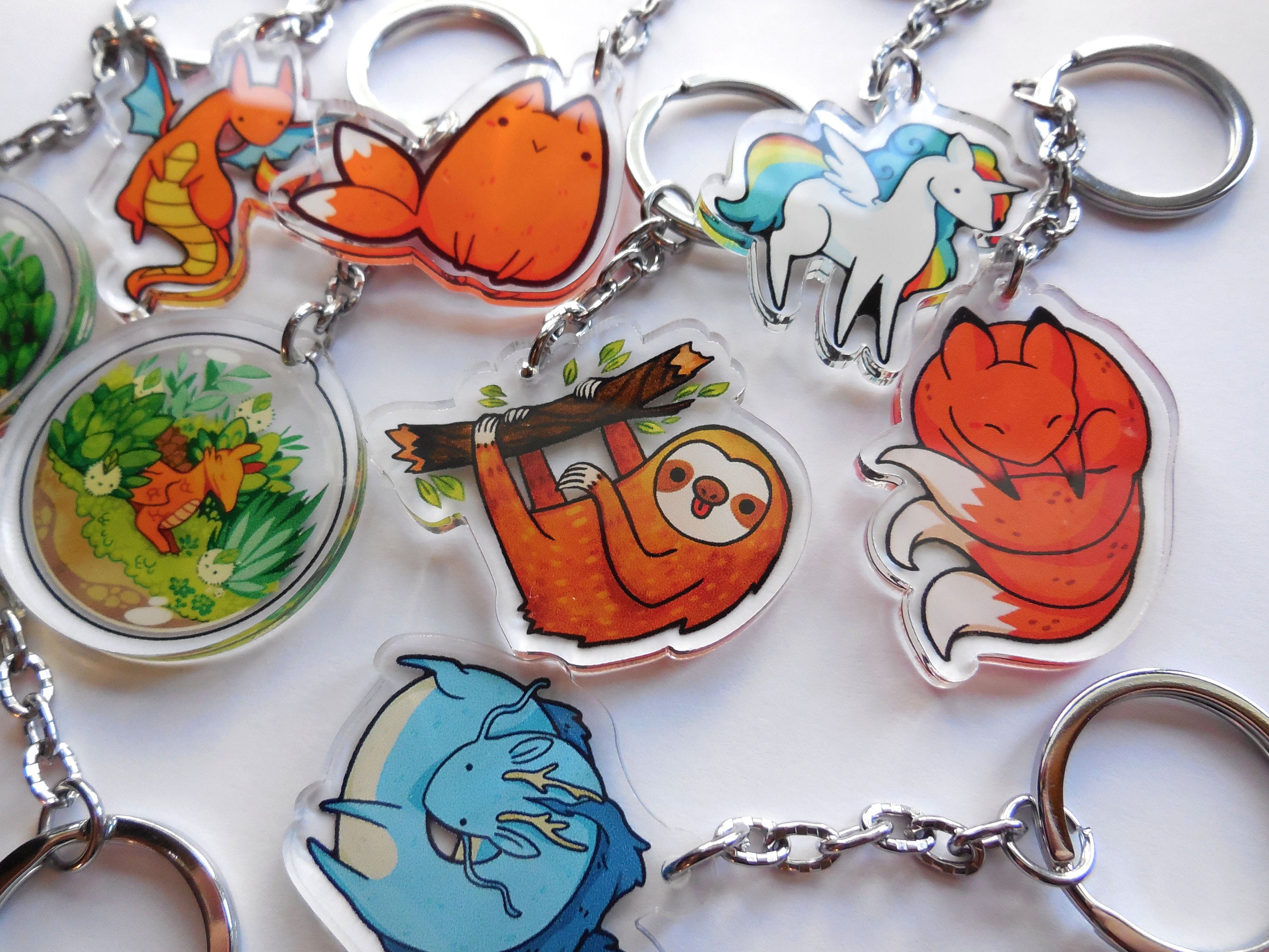 Mythical Gryphon Keychain Charm 1.5 Inch | Etsy