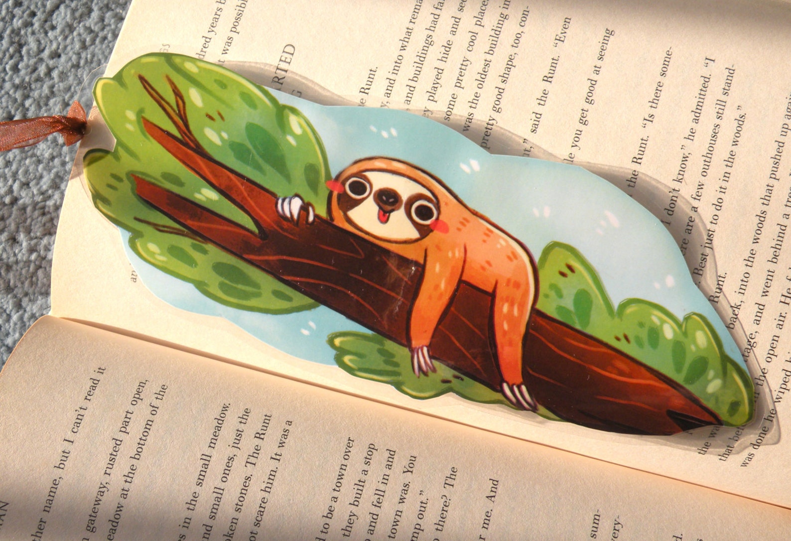 Sloth Bookmark Illustrated Bookmark Unique Bookmarks - Etsy