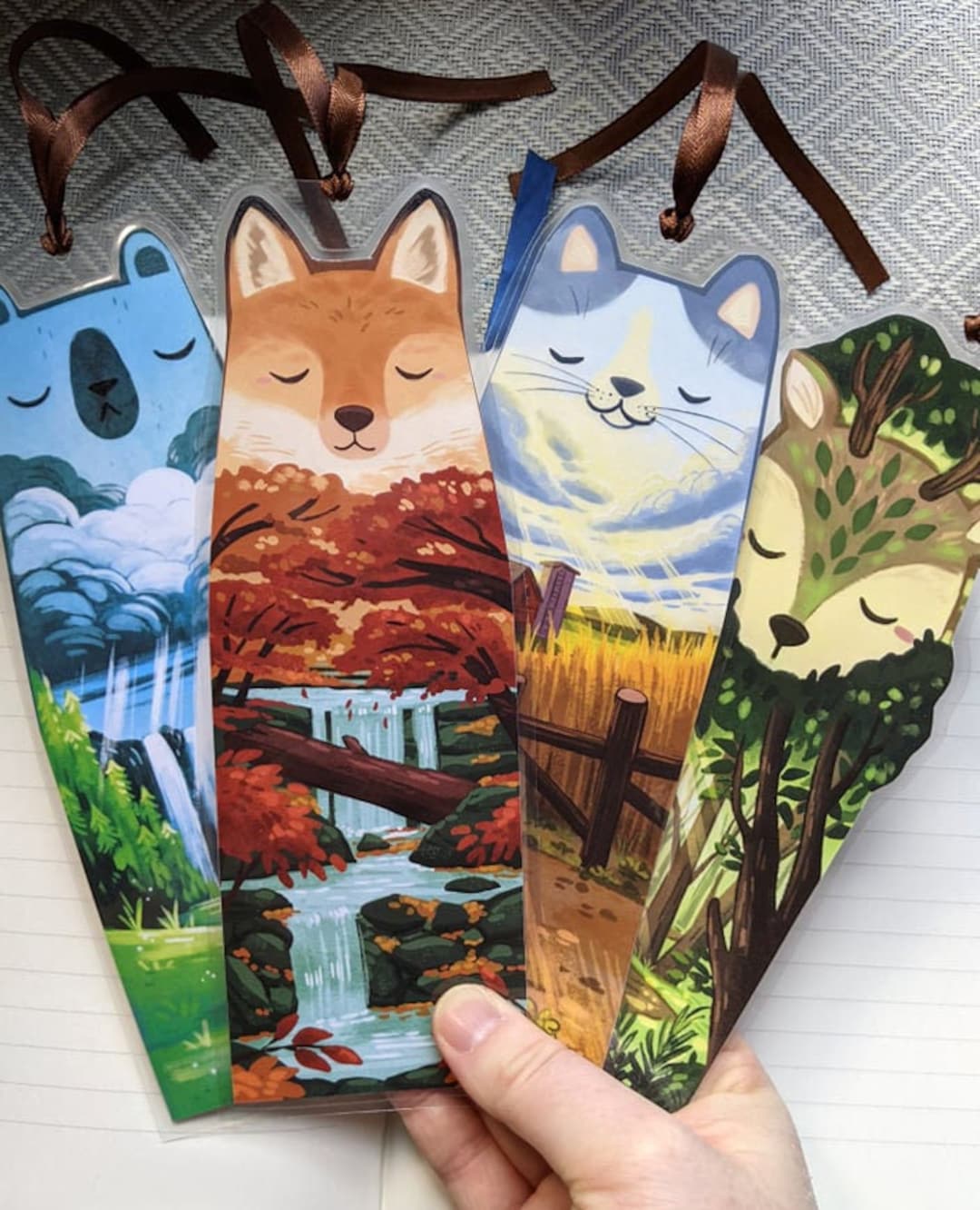 Nature Spirit Bookmark Set: Illustrated Bookmarks, Unique Bookmarks ...