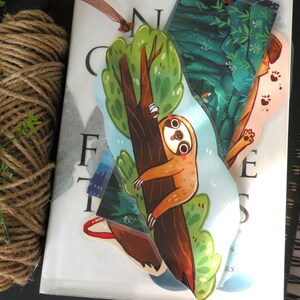 Sloth Bookmark, Illustrated Bookmark, Unique Bookmarks - Etsy Canada