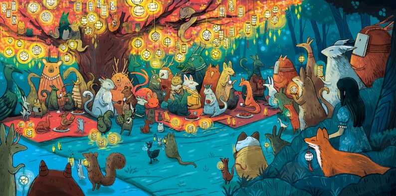 Night Festival: Wordless Story Book Hardcover Perfect Bound - Etsy