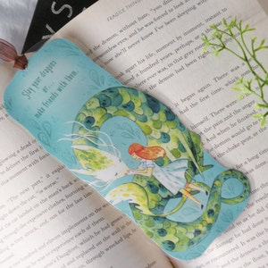 Dragon Bookmark, Illustrated Bookmark, Unique Bookmarks - Etsy